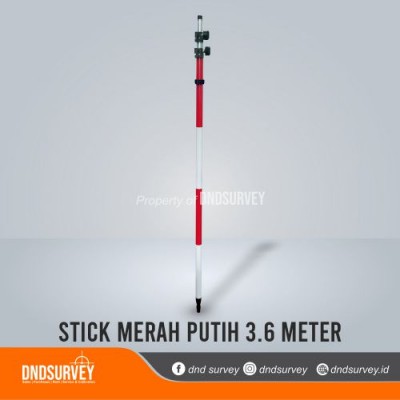 Stik Pole Jalon Merah Putih 3,6 Meter | DND Survey Bandung