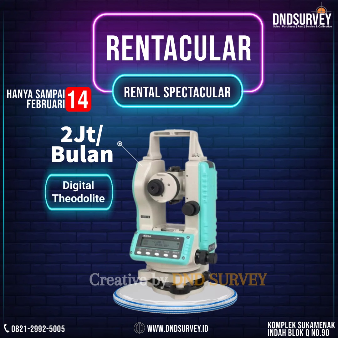 Promo Rental Sewa Total Station Theodolite GPS Geodetik RTK | DND Survey