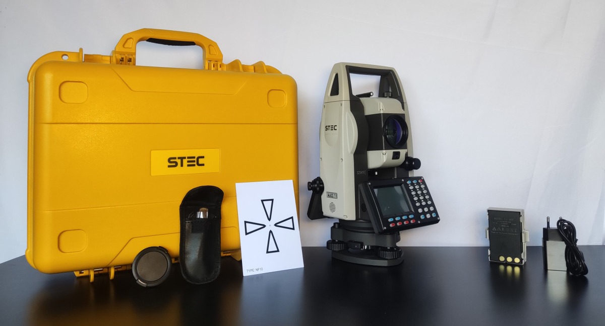 Total Station Stec Axis 1 Laser Akurasi 2 detik dual Display